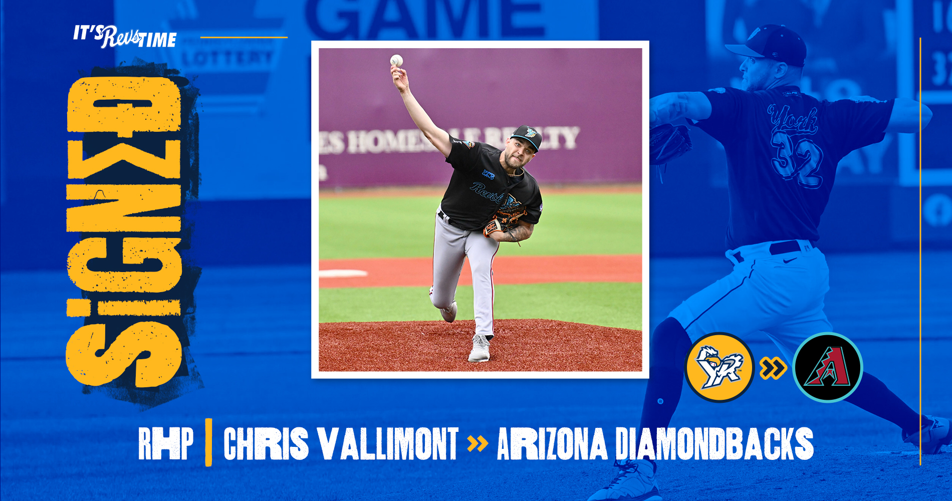 Chris Vallimont has Contract Purchased by Arizona Diamondbacks